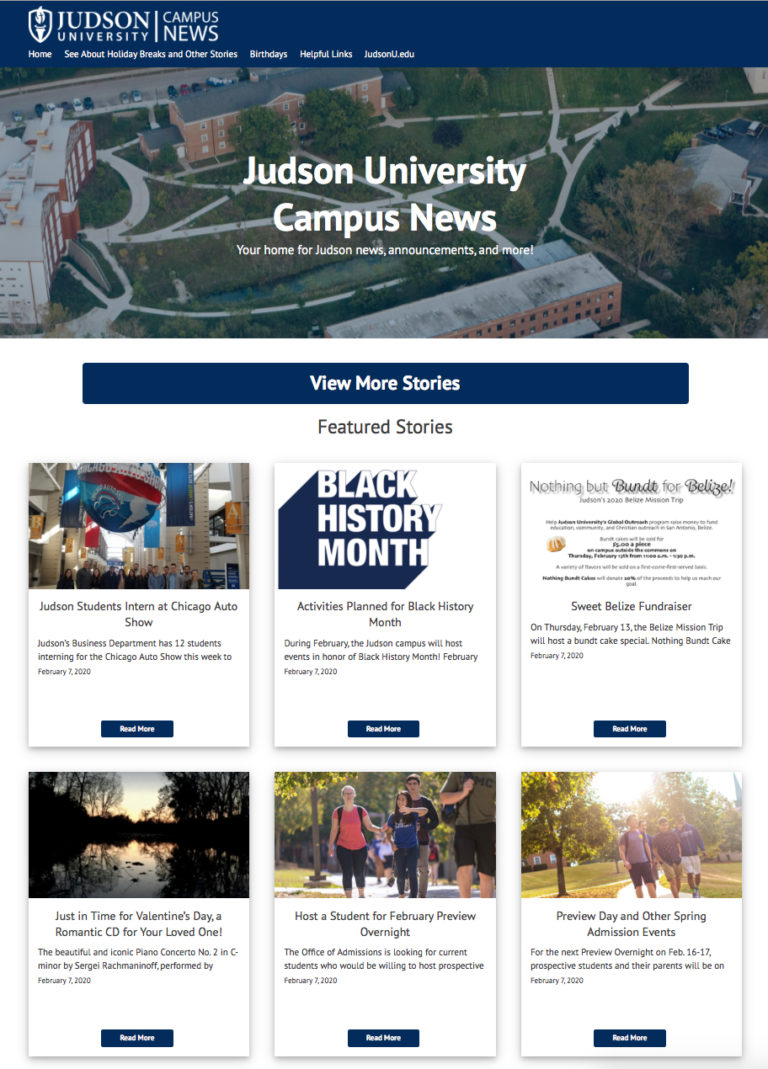 Links to Help You Get the Word Out – Campus News | Judson University