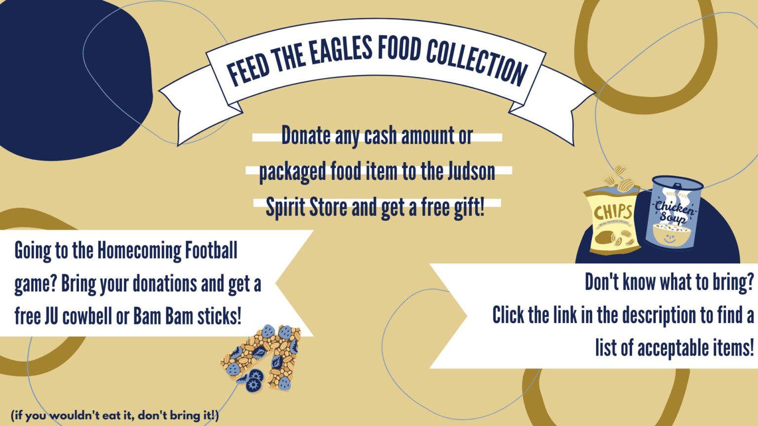 Feed The Eagles Food Collection – Campus News | Judson University